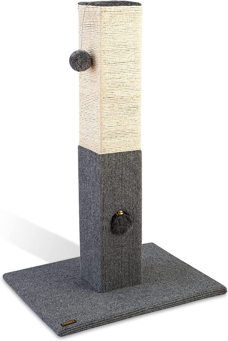 PAWBEE – 32" Cat Scratching Post – Tall Cat Scratching Posts for Indoor ...